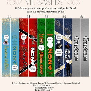 Custom Graduation Stoles, Graduation Stoles, Senior Grad Stoles ...