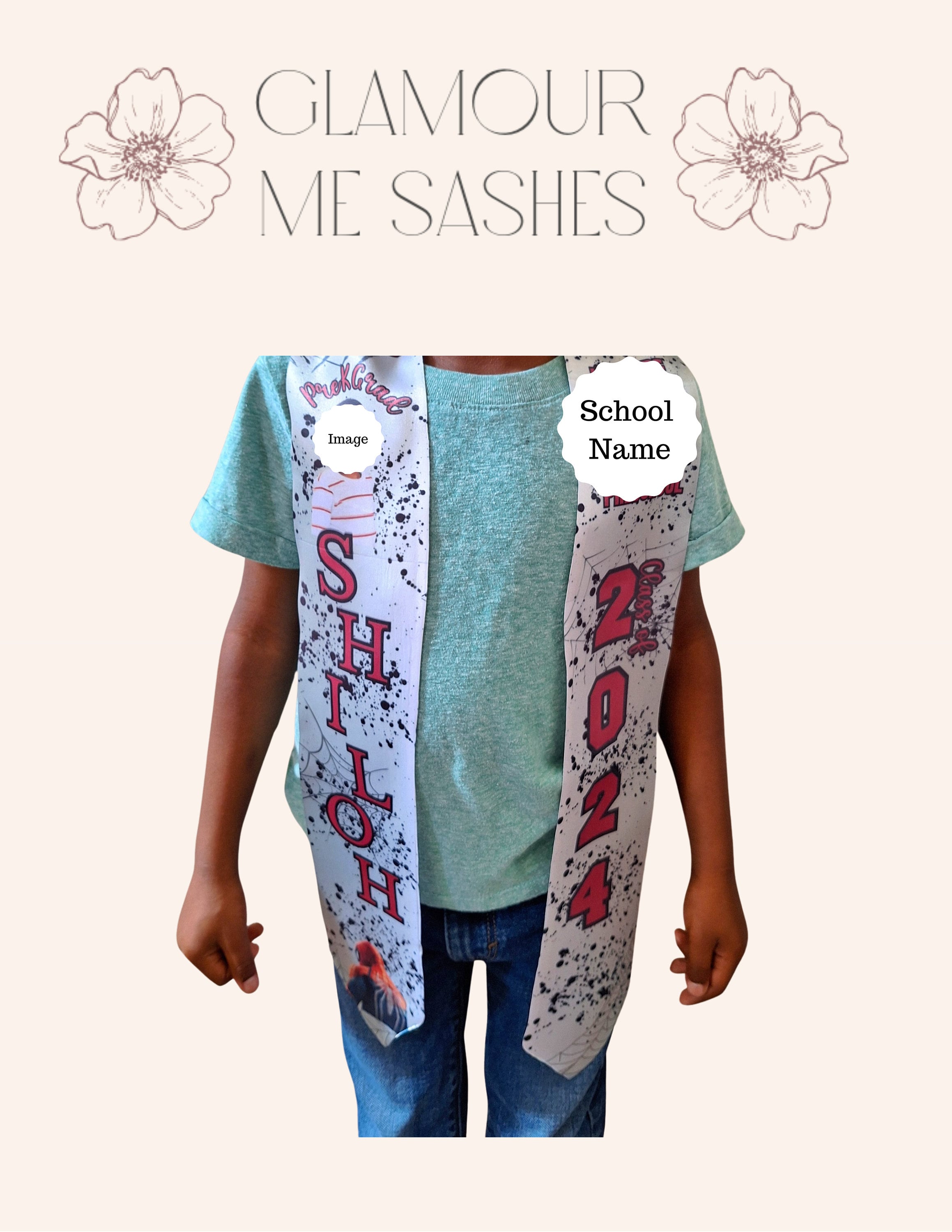 Pre-k Graduation Stoles, Kindergarten Graduation Stoles, Cartoon ...