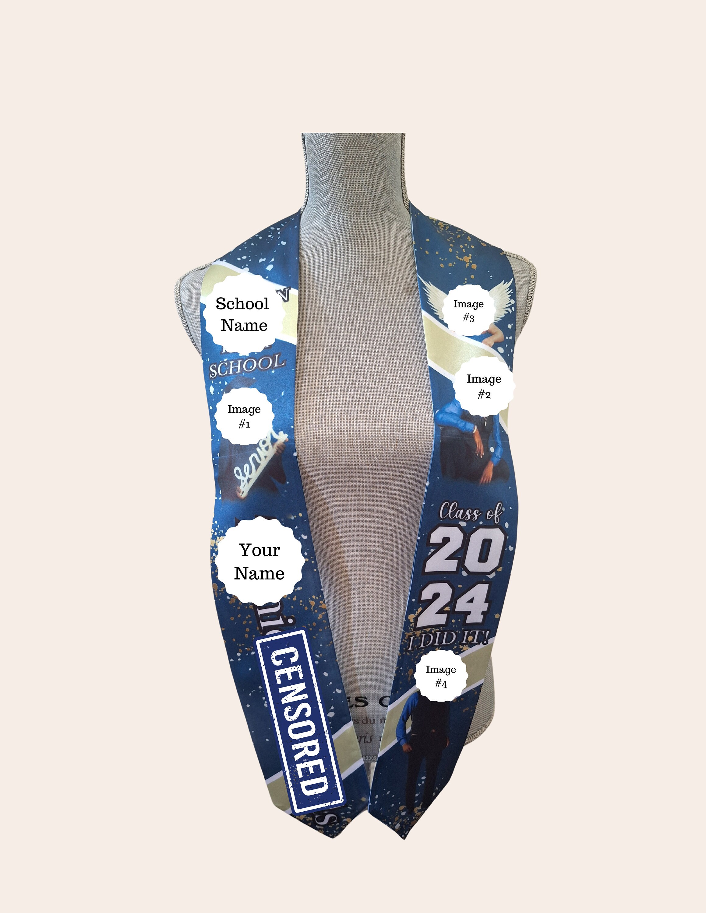 Custom Graduation Stoles, Graduation Stoles, Senior Grad Stoles ...