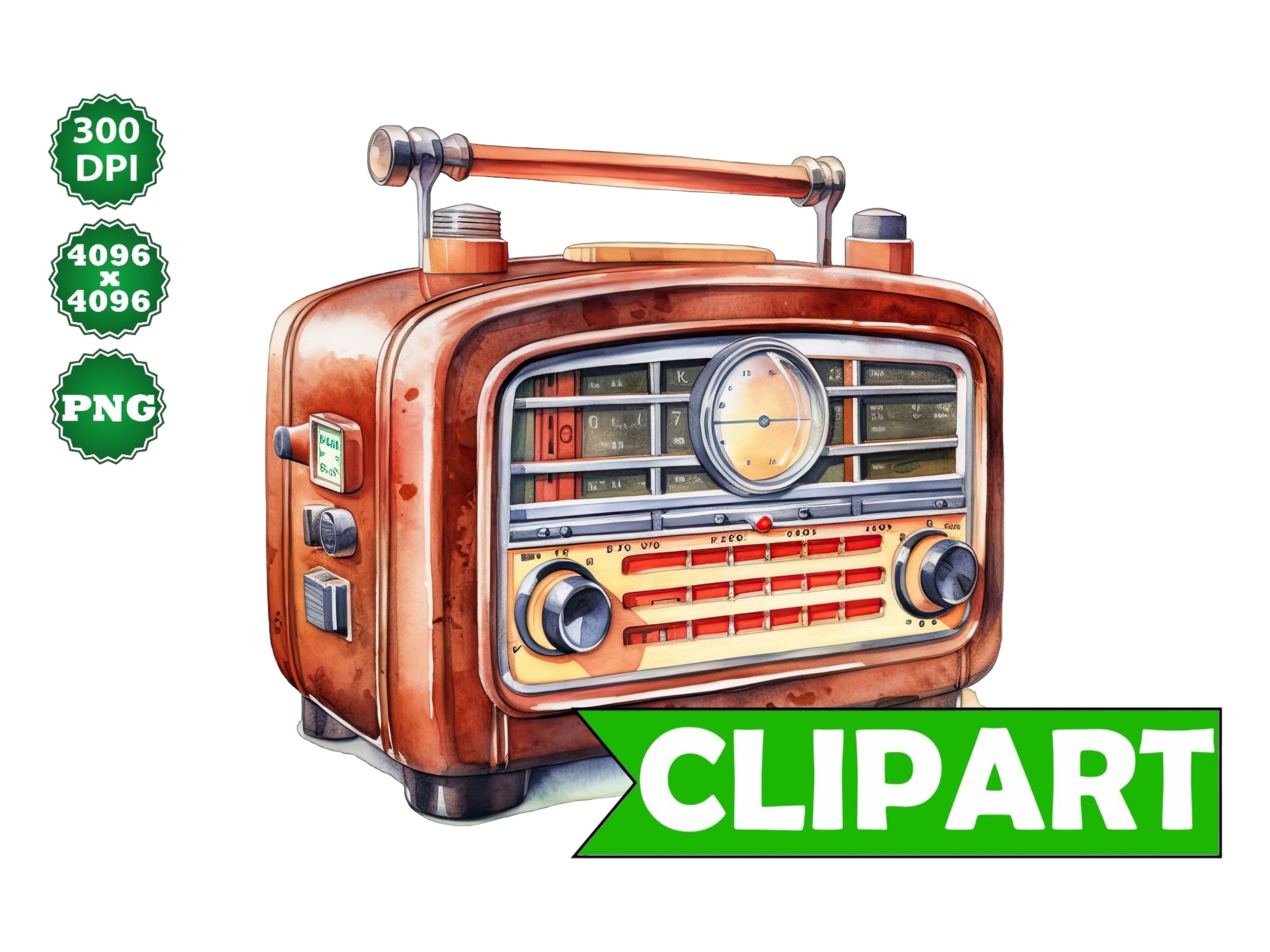 Old Time Radio Clip Art