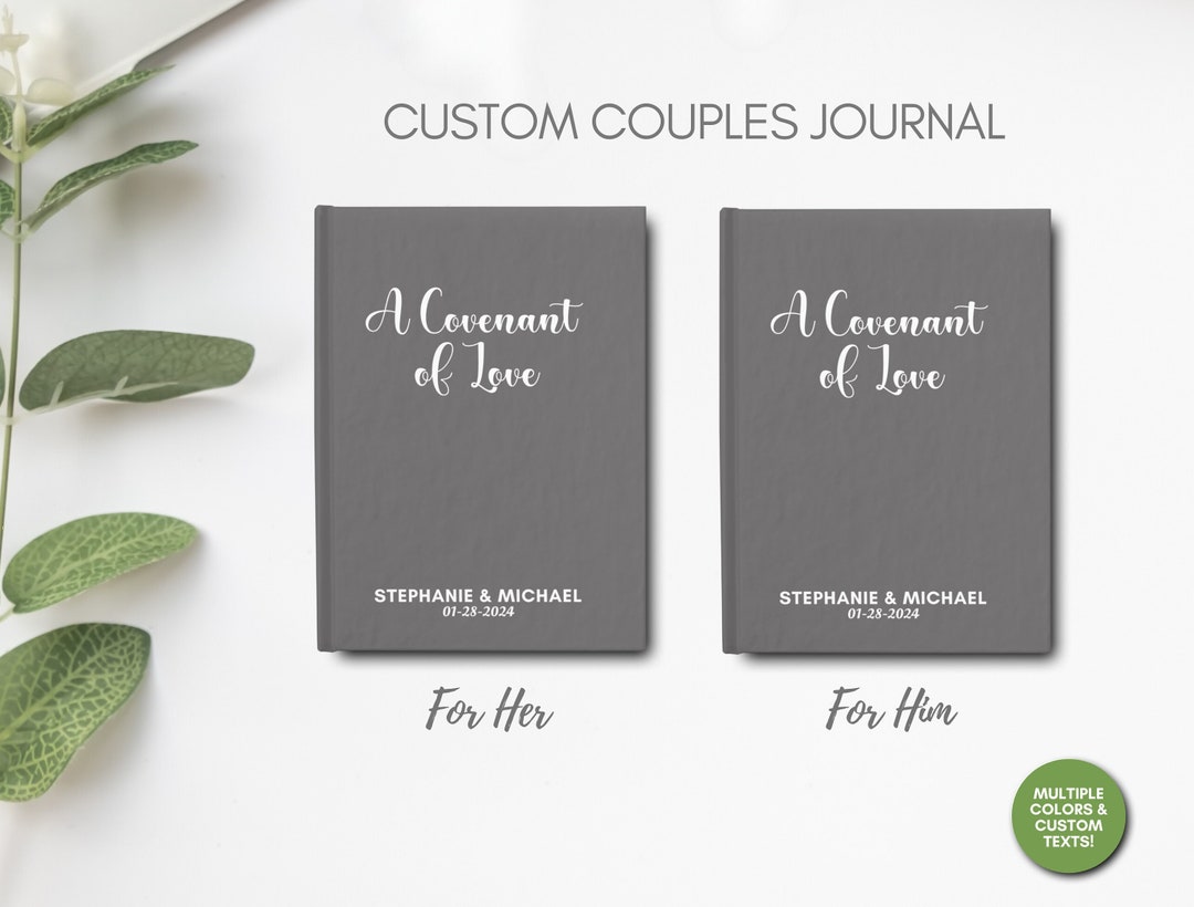 Couples Journal 1st Anniversary Gift Engagement Journal Anniversary ...