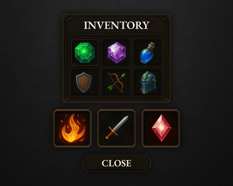 600+ Fantasy Gem Icons – High-quality PNG Game Assets (transparent ...