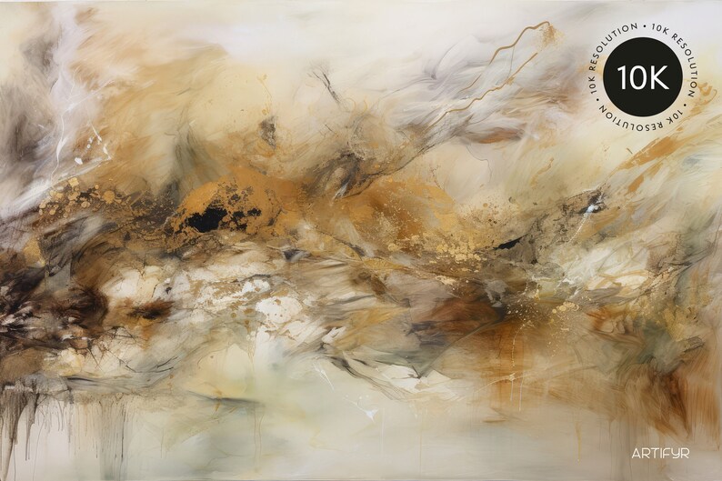 10K Digital Abstract Expressionism AI Art Download, Set of 5 Abstract ...