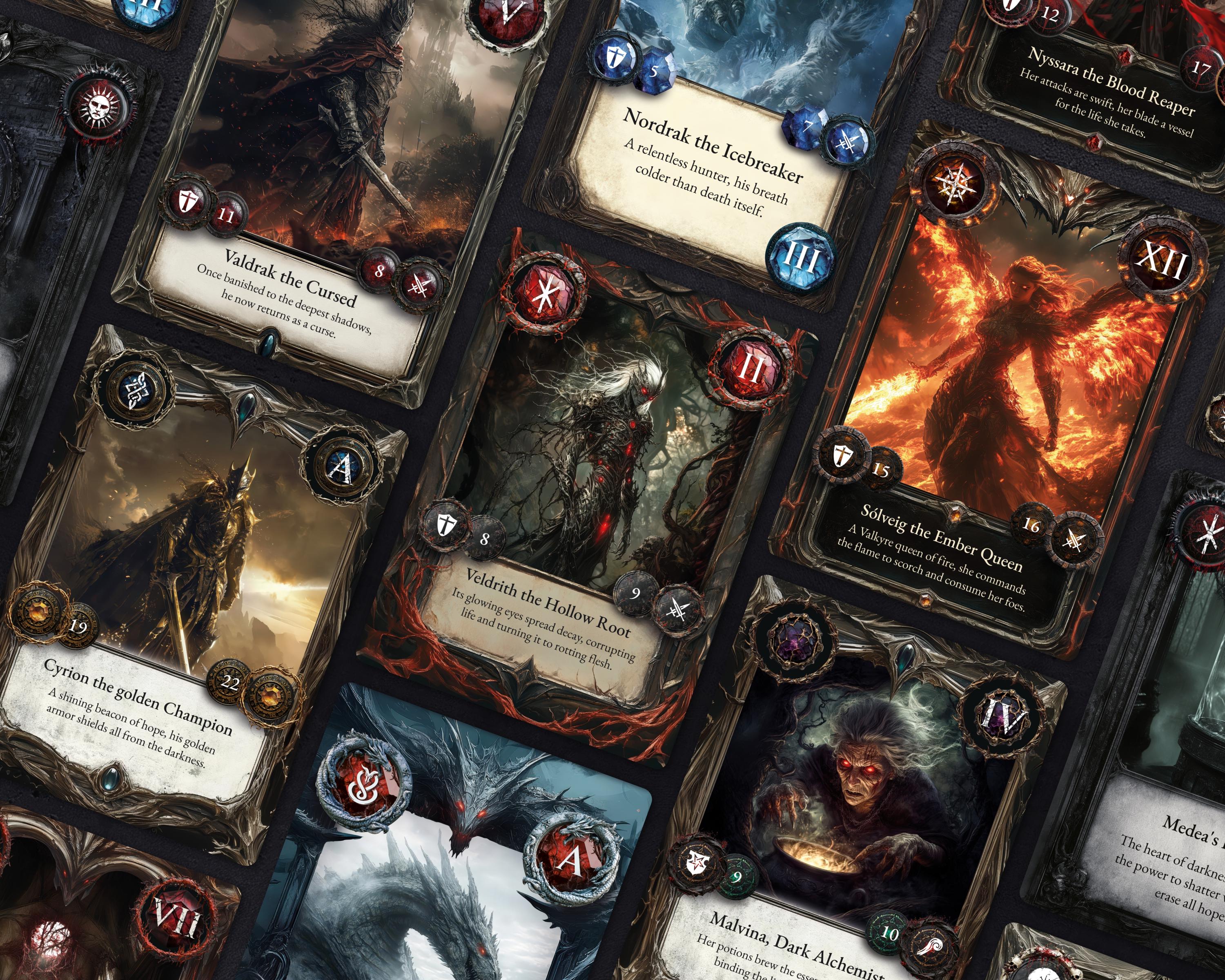 Dark Fantasy TCG Template Set – 8 Card Frames, 900+ Files, DIY Trading ...