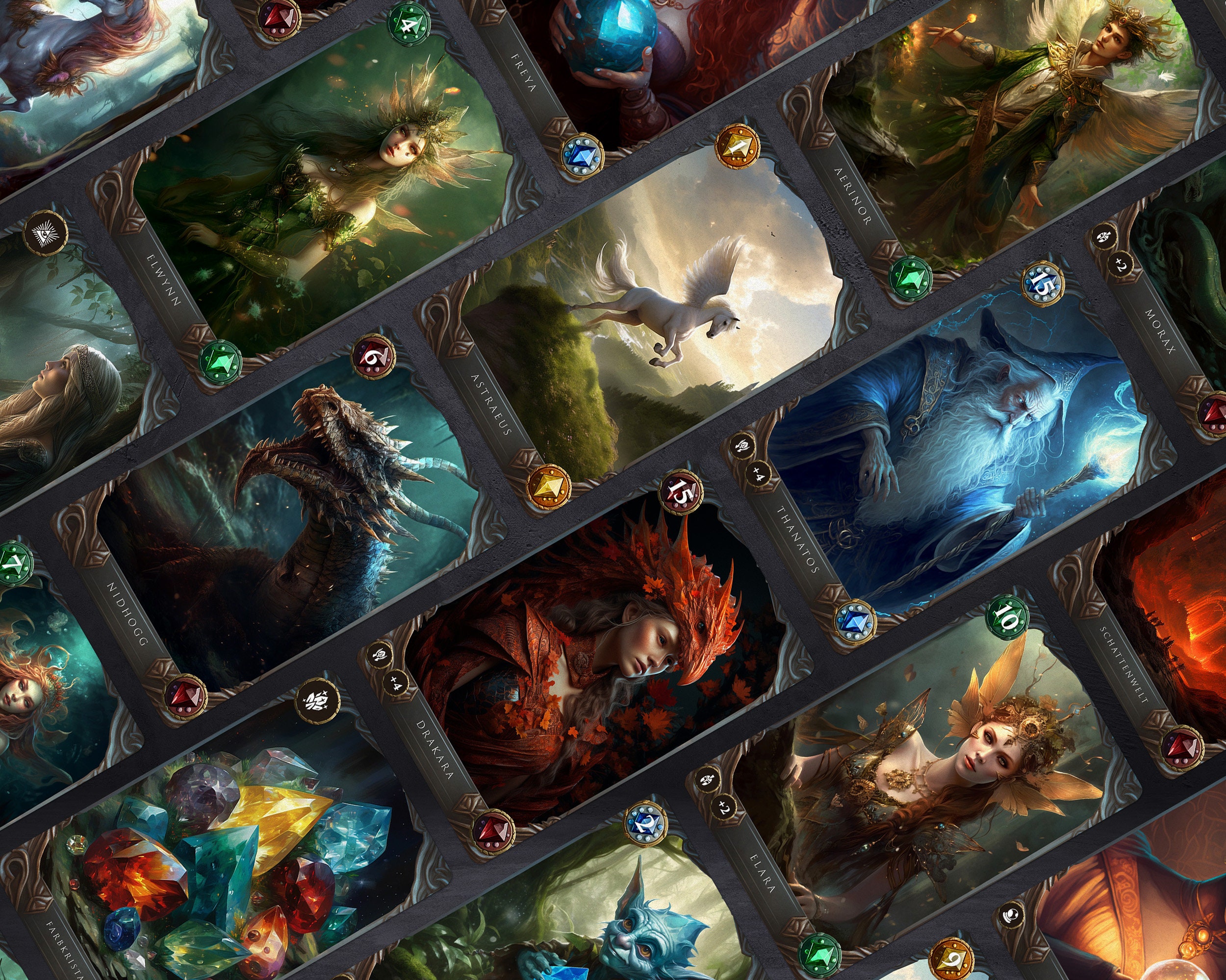 Fantasy Card Game Including DIY Design Template - Digital Edition ...