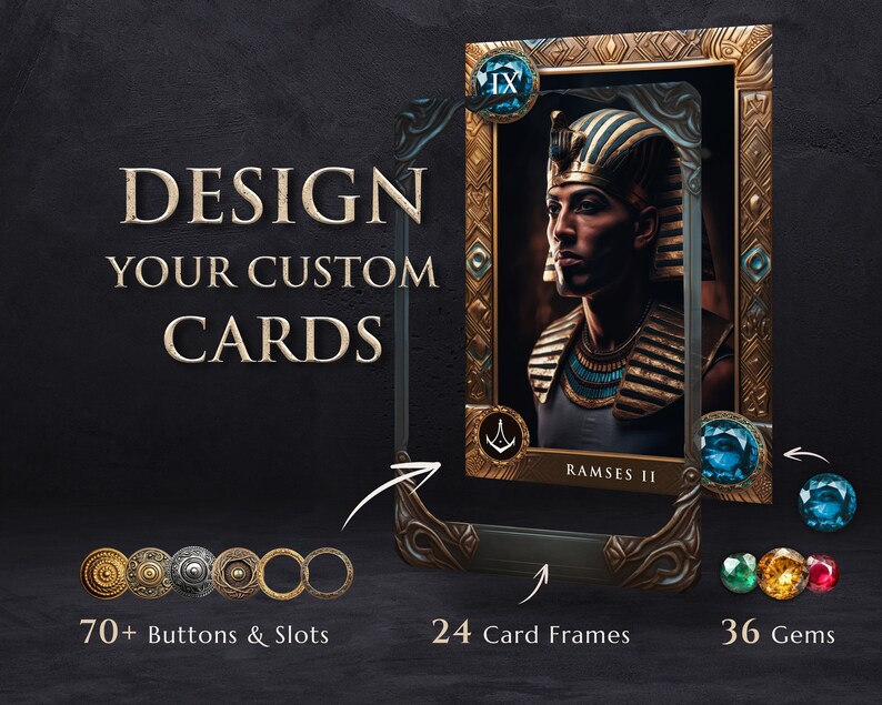 Ancient Empires TCG Template Set Digital Editon, Print & Play, 25 ...