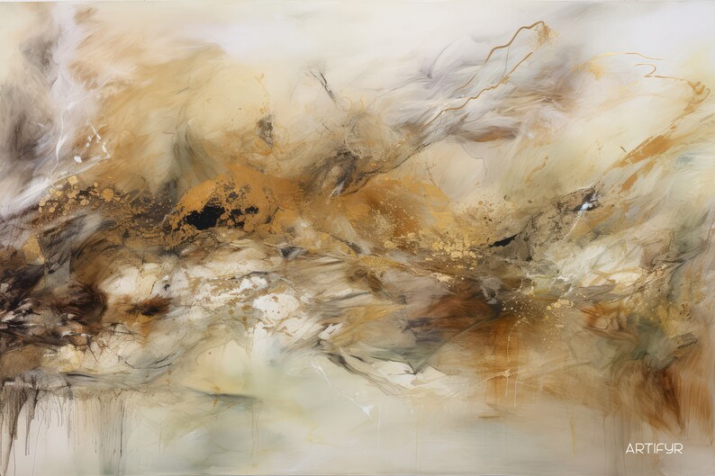 10K Digital Abstract Expressionism AI Art Download, Set of 5 Abstract ...