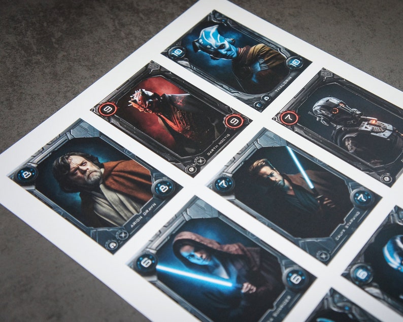 DIY Sci-fi Card Game Template Personalized Deck of Cards - Etsy