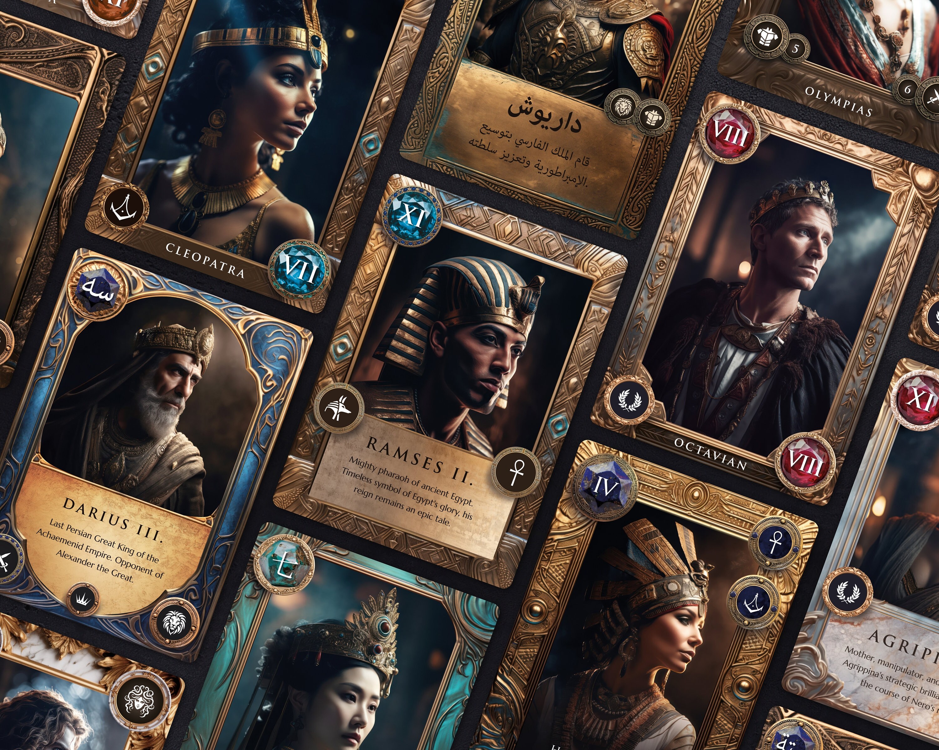 Ancient World Empires TCG Template Set - Digital Edition, Print & Play ...