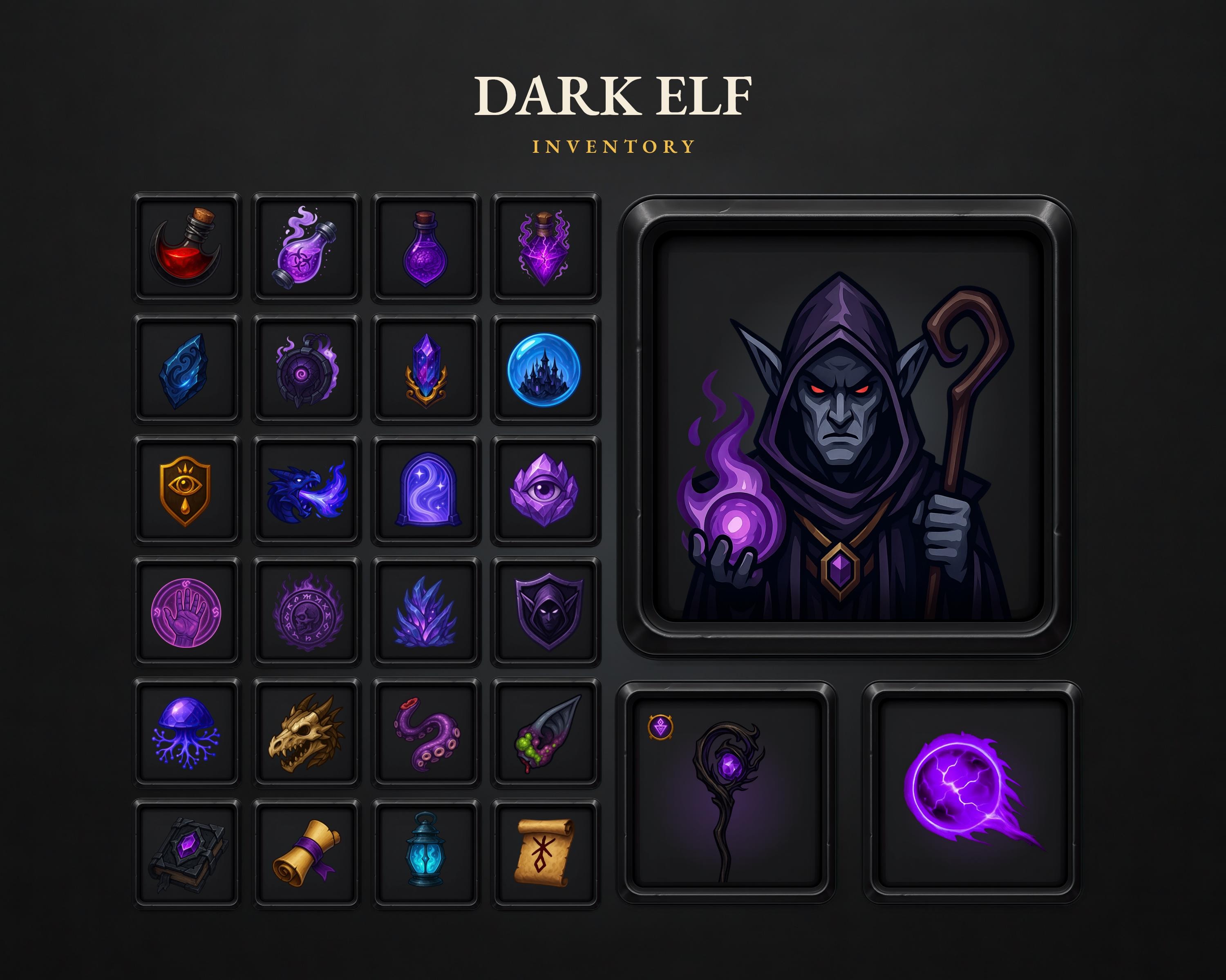 5000+ Dark Fantasy RPG Icons – Premium Fantasy Asset Pack, 2048px PNG ...