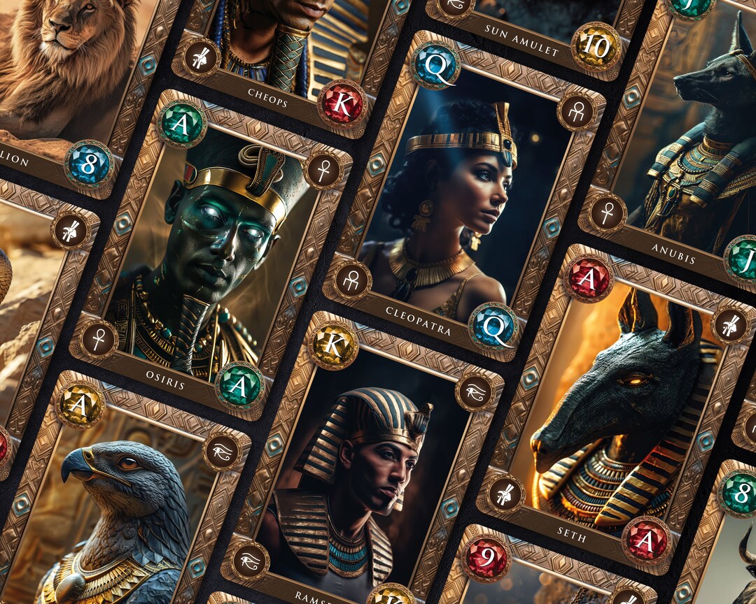 Ancient Egypt Card Game - Etsy
