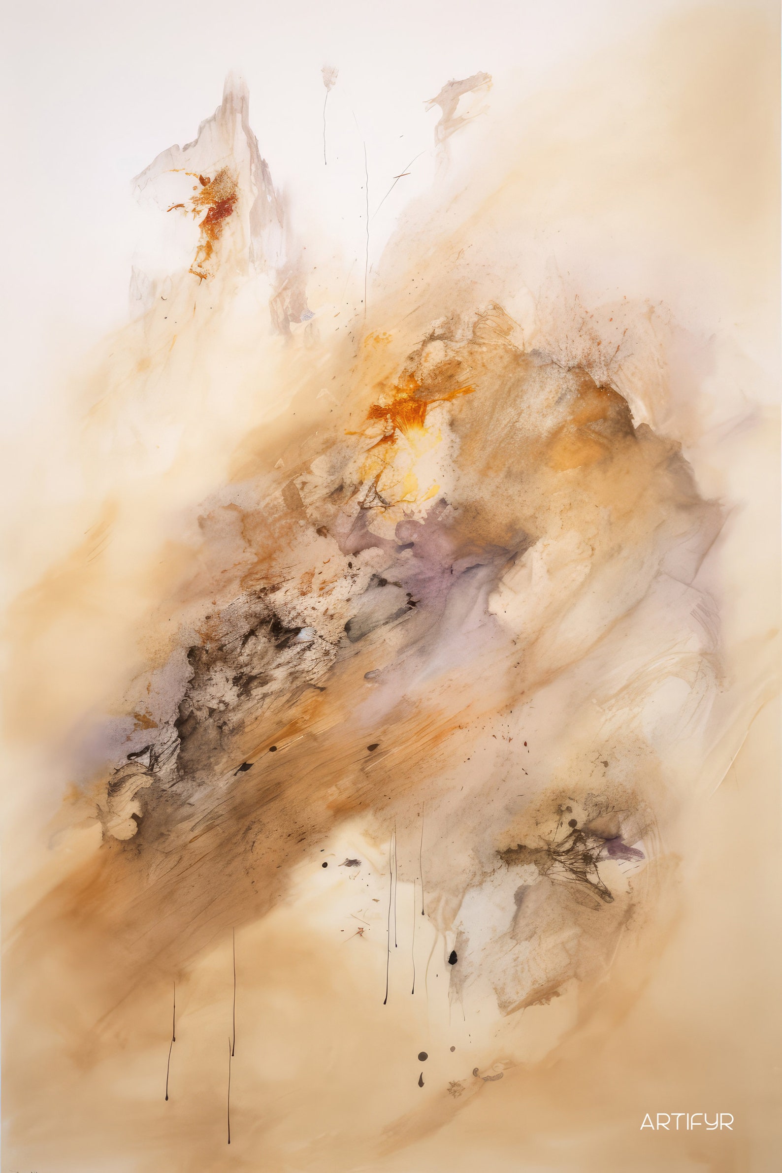 10K Digital Abstract Expressionism AI Art Download, Set of 5 Abstract ...