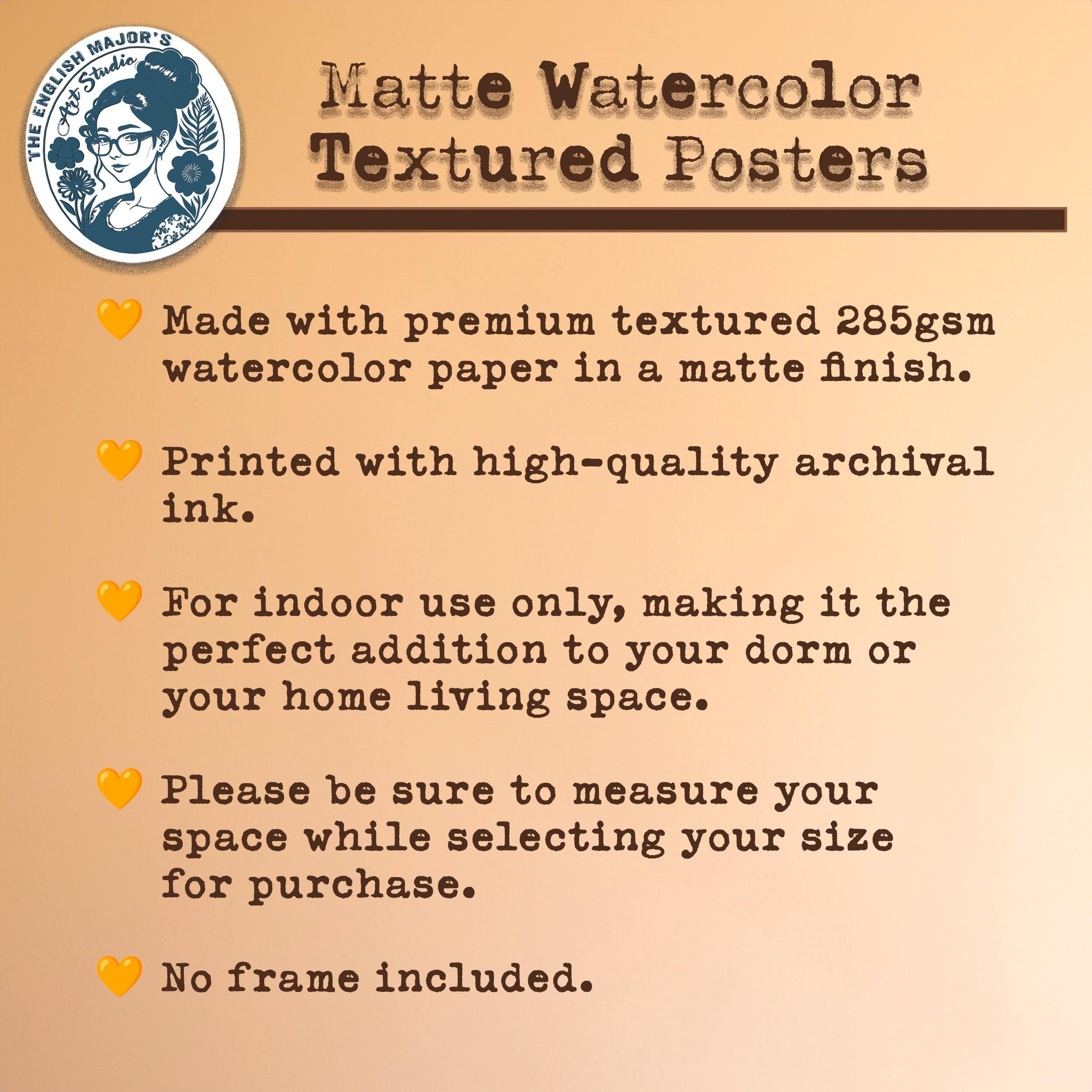 Square Halloween Ghost Poster, Dark Cottage Core Fall Watercolor Paper ...