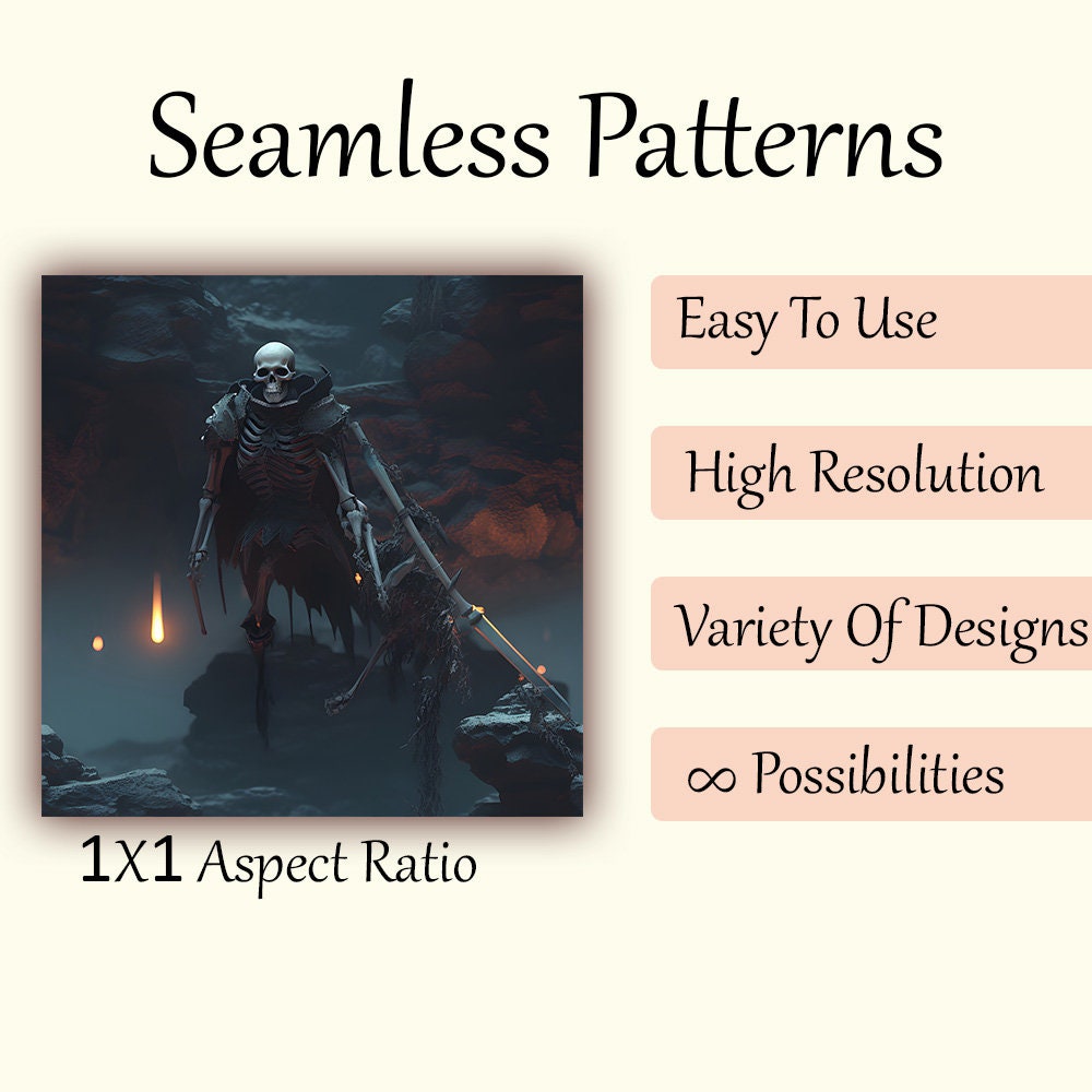 Dnd Fantasy Seamless Digital Pattern Digital Watercolor Pattern ...