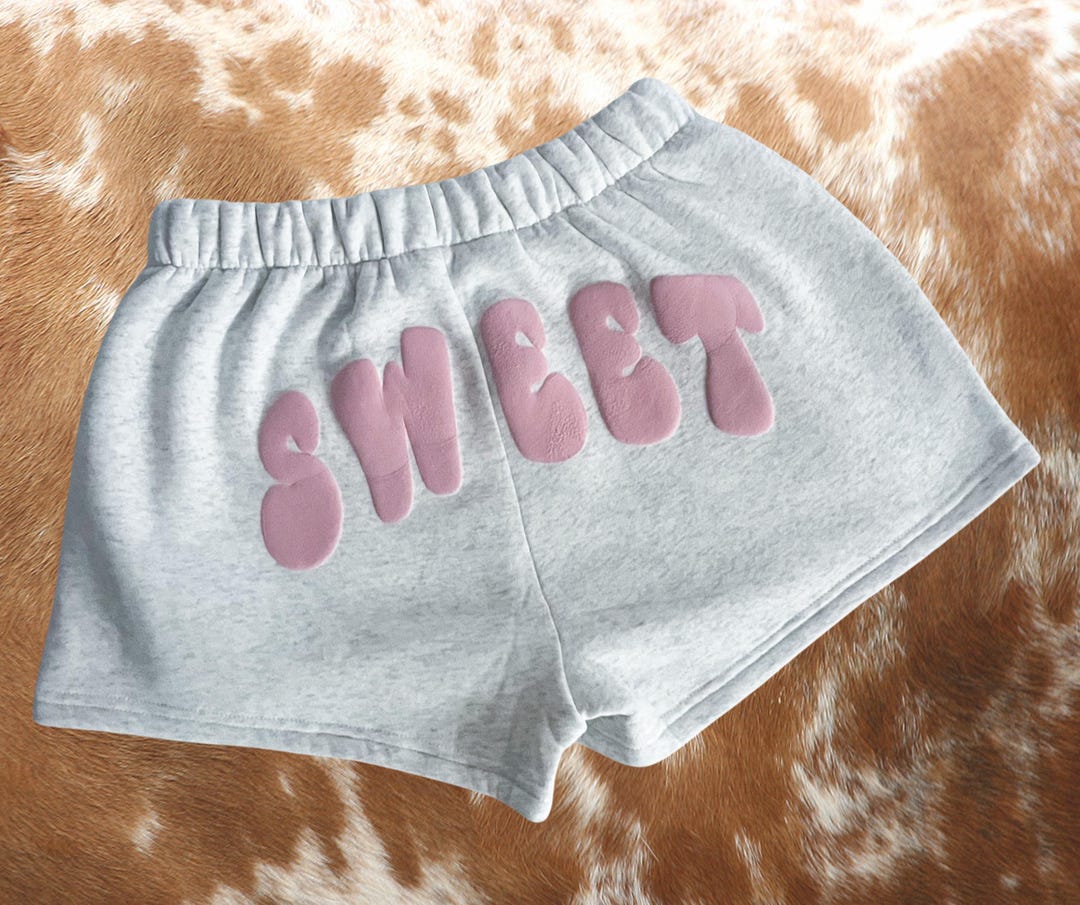 Custom Puff Sweat Shorts | Personalized Fleece Shorts for Game Day ...