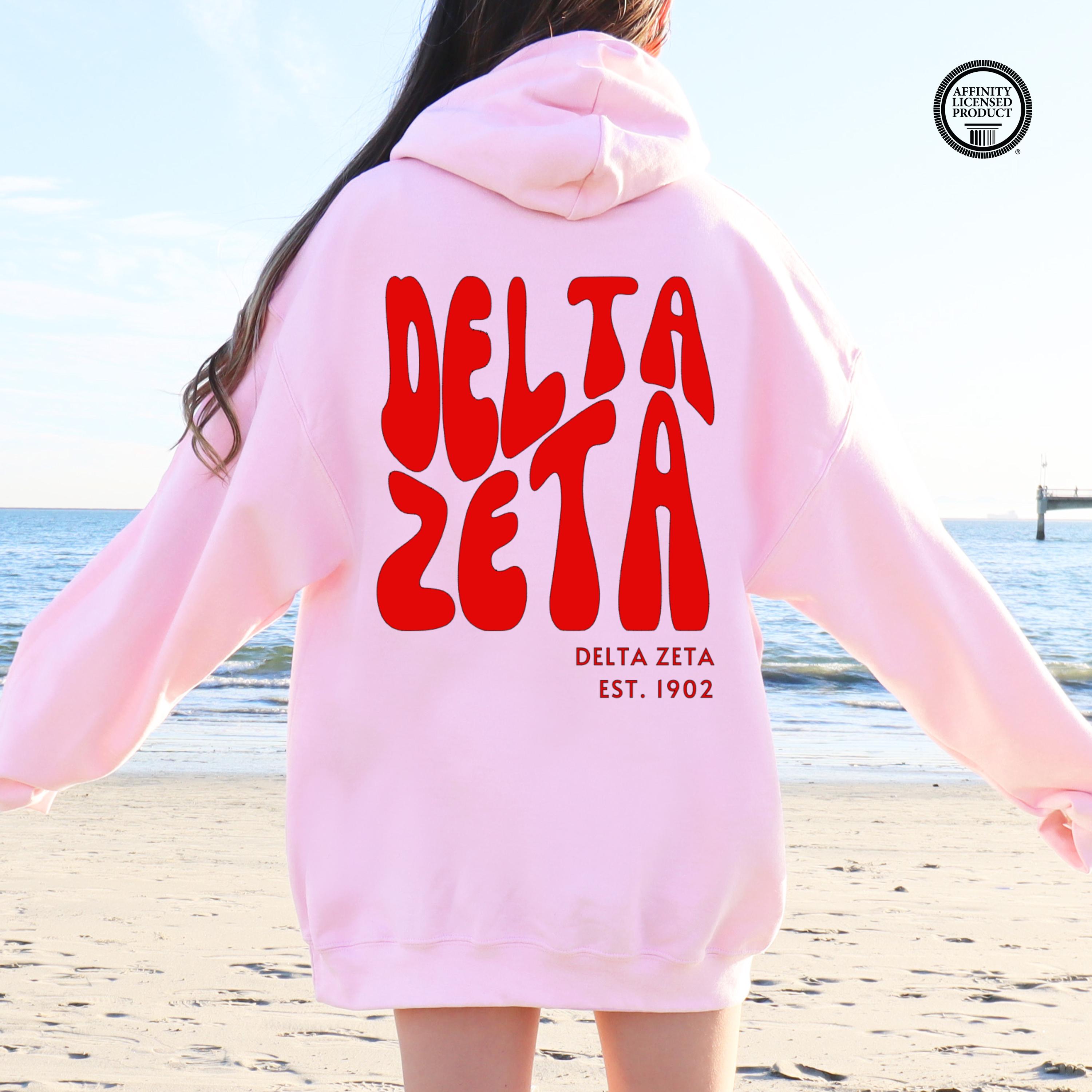 Delta Zeta Puff Letters Hoodie - Sorority Sweatshirt for Delta Zeta ...