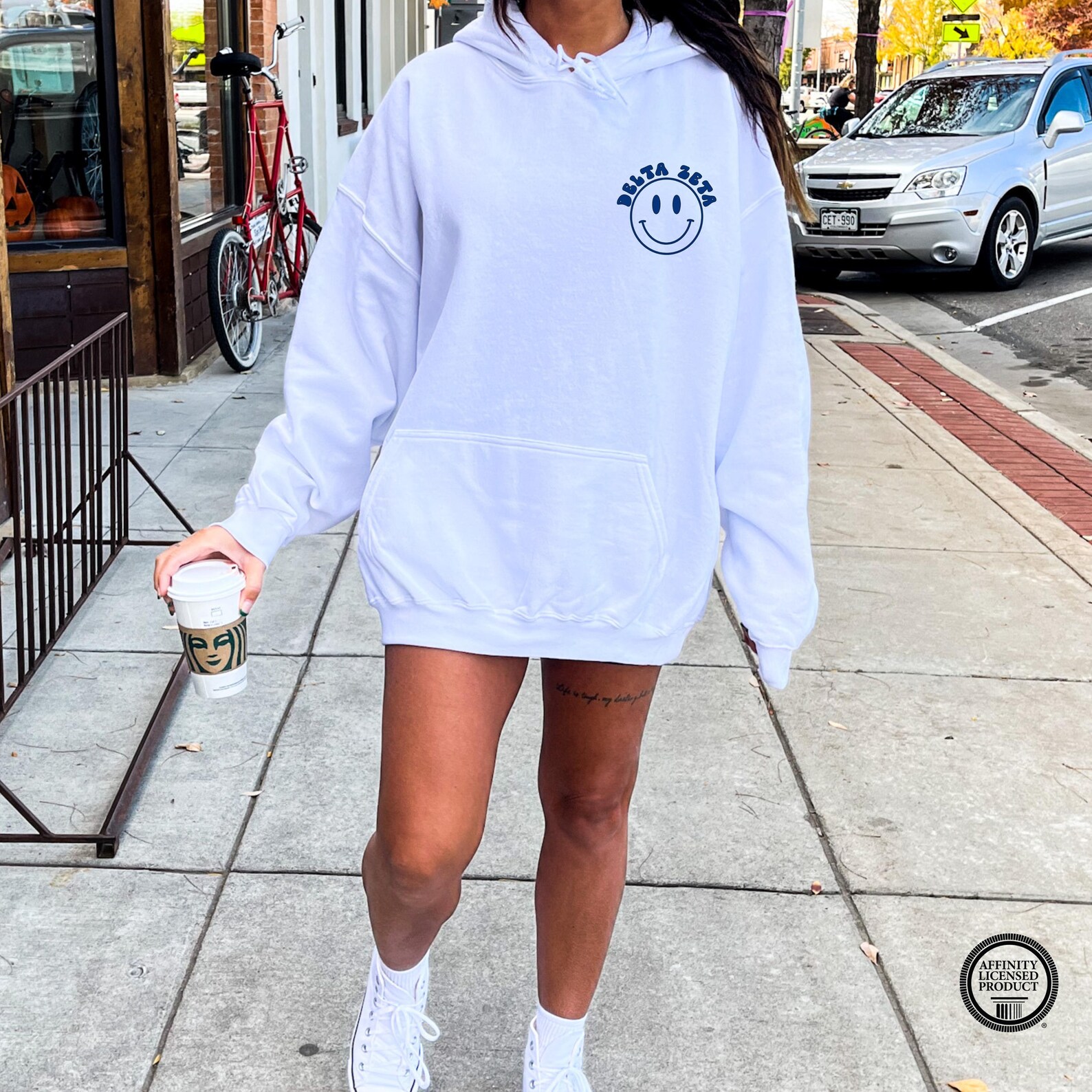 Delta Zeta Puff Letters Hoodie - Sorority Sweatshirt for Delta Zeta ...
