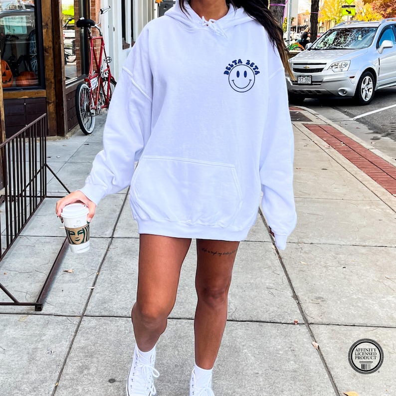 Delta Zeta Puff Letters Hoodie - Sorority Sweatshirt for Delta Zeta ...