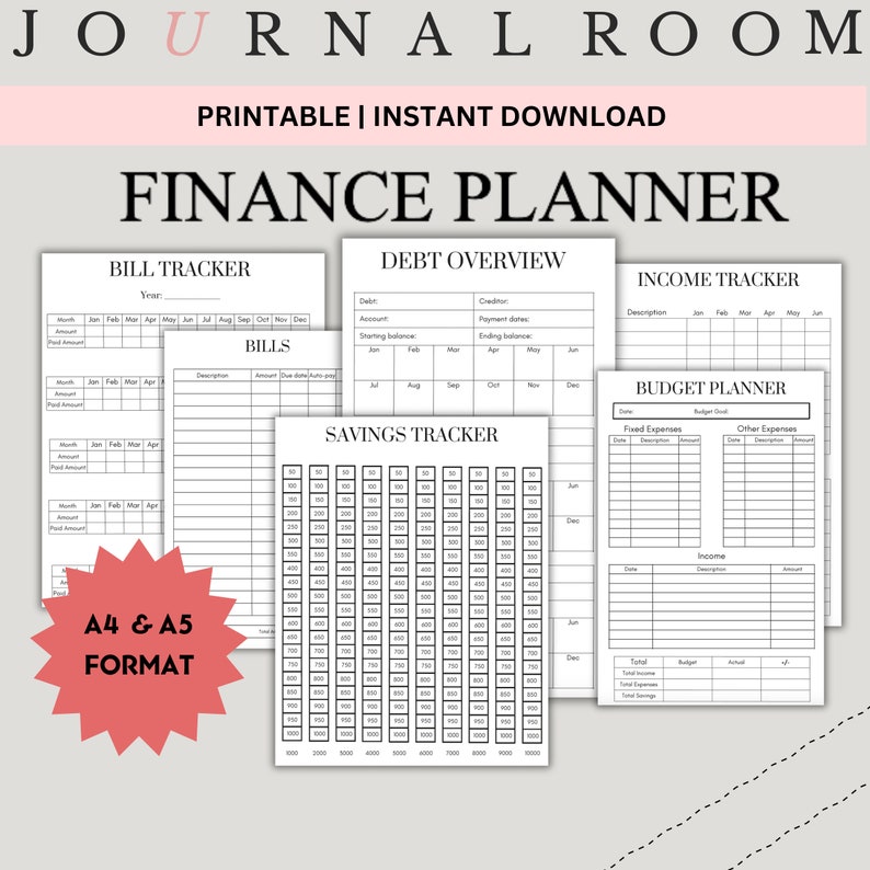 2025 Printable Planner | Printable Budget Planner Bundle | Finance ...