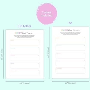 SMART Goal Planner | Goal Setting Worksheet | Editable + Printable PDF ...