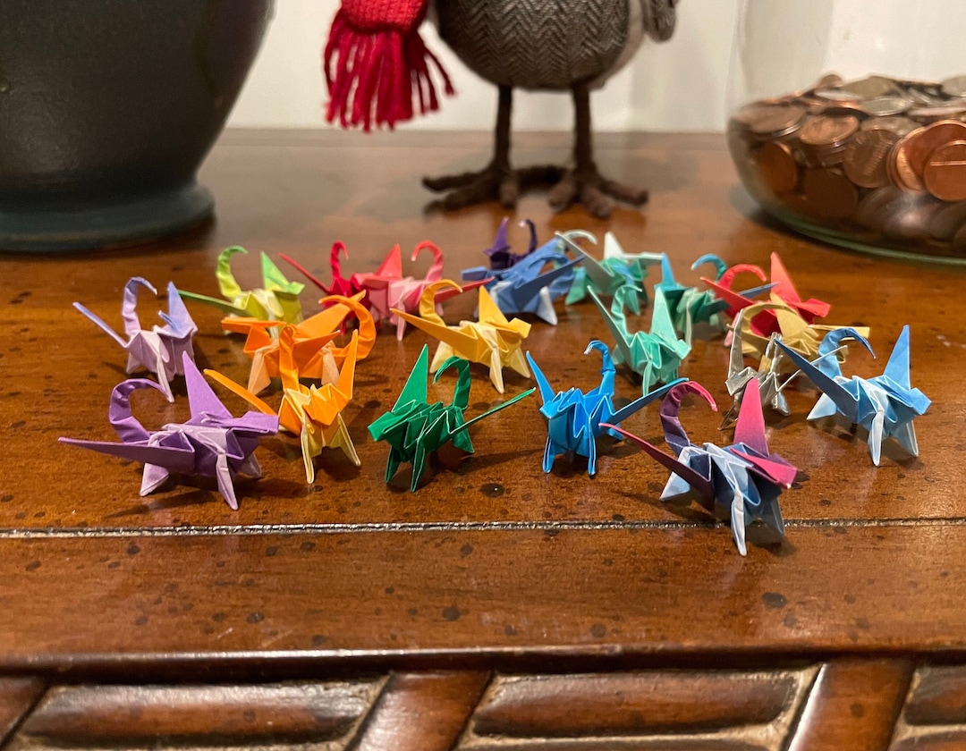 10 - 100 Miniature Origami Dragons! - Etsy