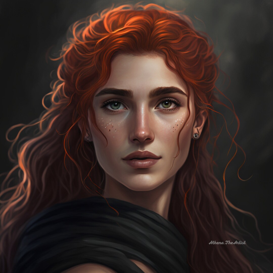 Beautiful Character Art, Digital Download, AI Art, Character Art, AI ...