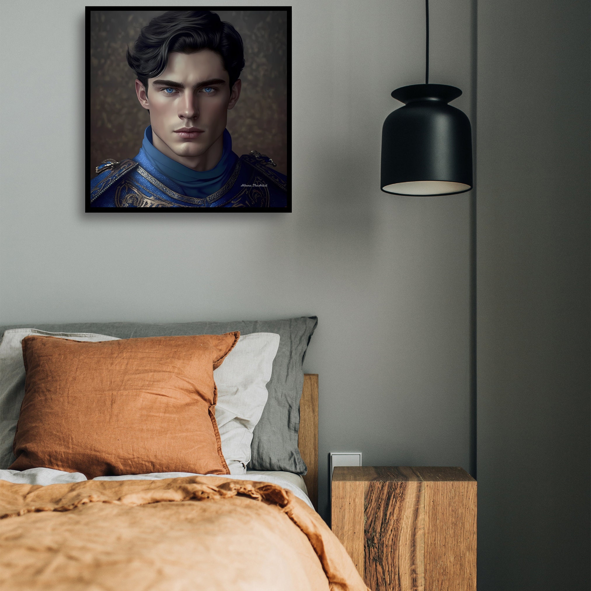 Male Fantasy Character Art, Digital Downloads, AI Art, Character Art ...