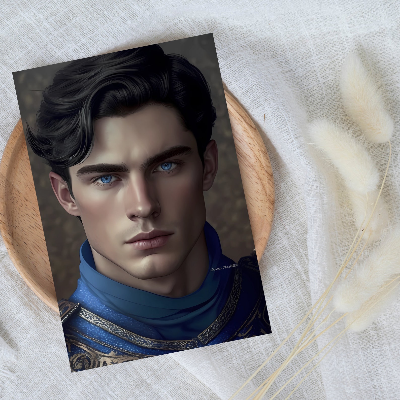 Male Fantasy Character Art, Digital Downloads, AI Art, Character Art ...