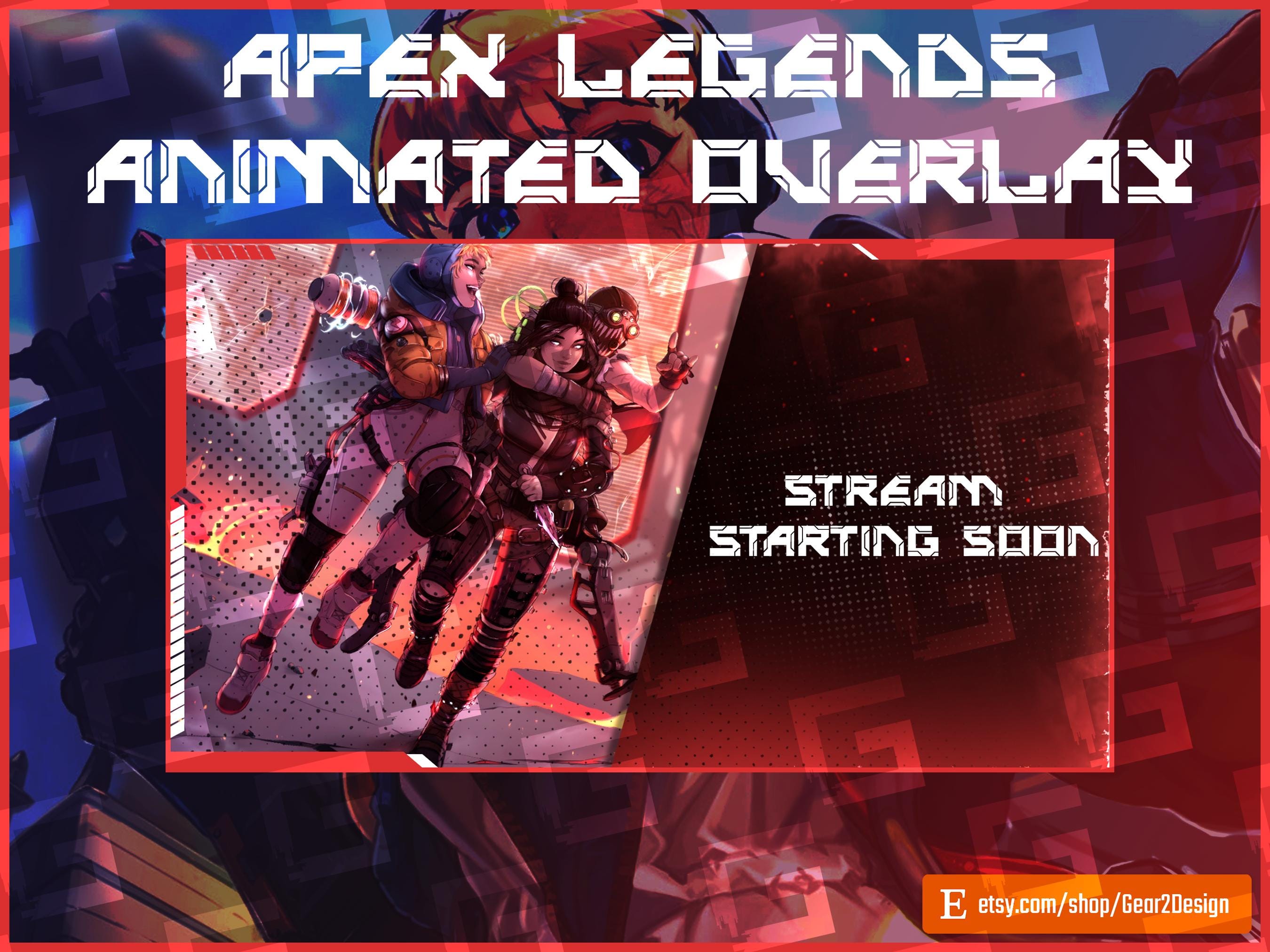 Apex Legends Animated Overlay || Twitch Overlay || Twitch Stream ...