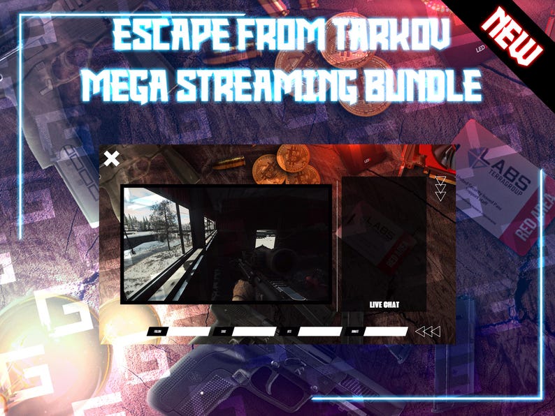 Escape From Tarkov Mega Streaming Bundle | Animated Overlay | Overlay ...