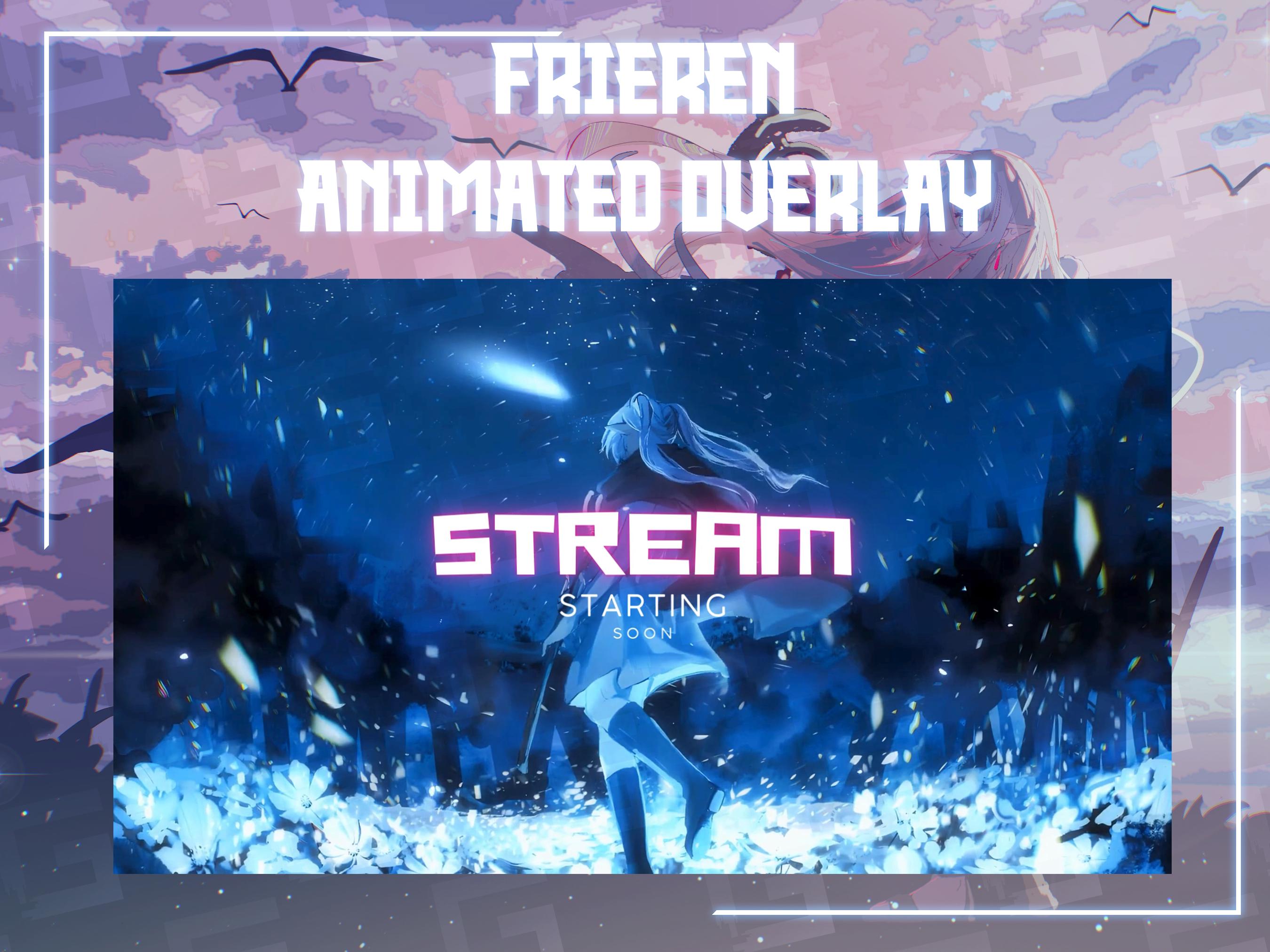 Frieren Animated Overlay | Anime | Twitch | Streaming | Streamer ...