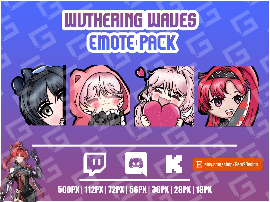 Wuthering Waves Emote Pack | Twitch Emote | Discord Emote | Wuwa ...