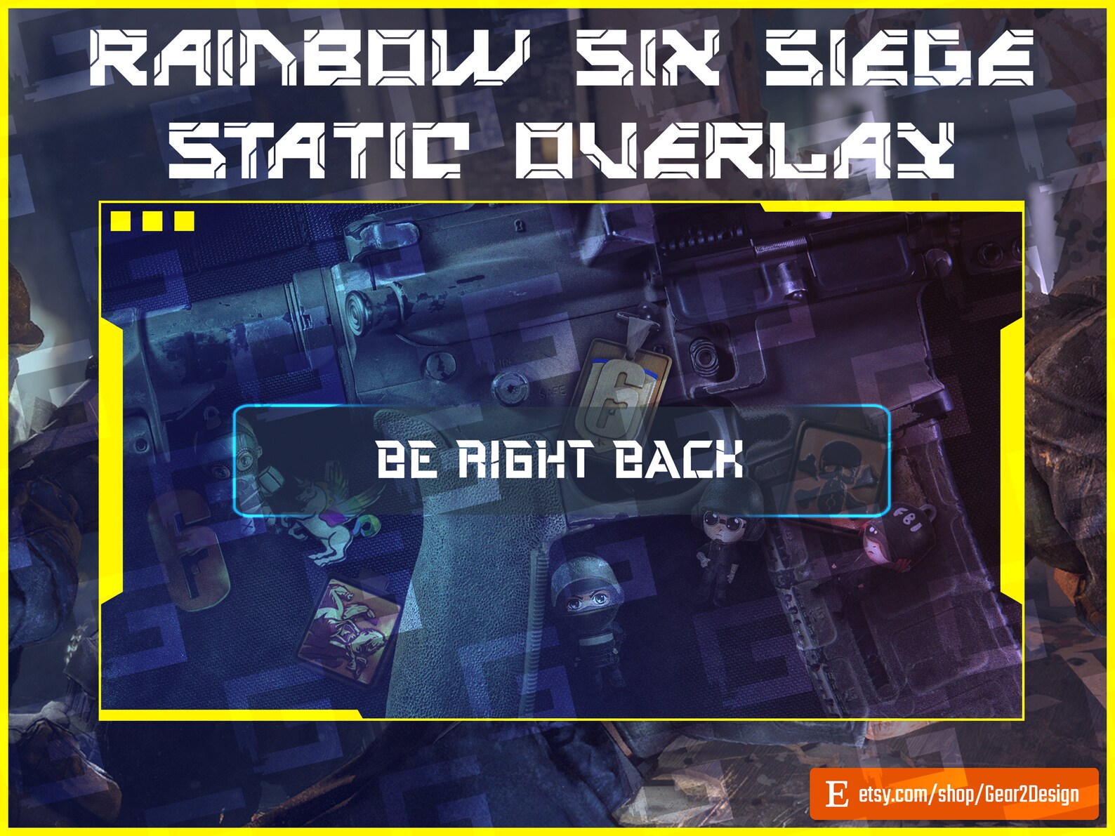 Rainbow Six Siege Overlay | Webcam | Panels | Static | Streaming ...