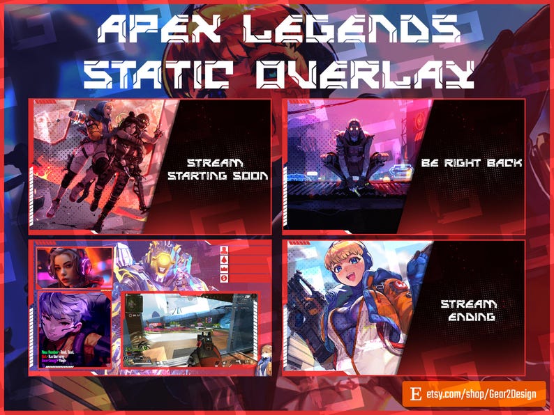 Apex Legends Static Overlay || Twitch Overlay || Twitch Stream || Apex ...