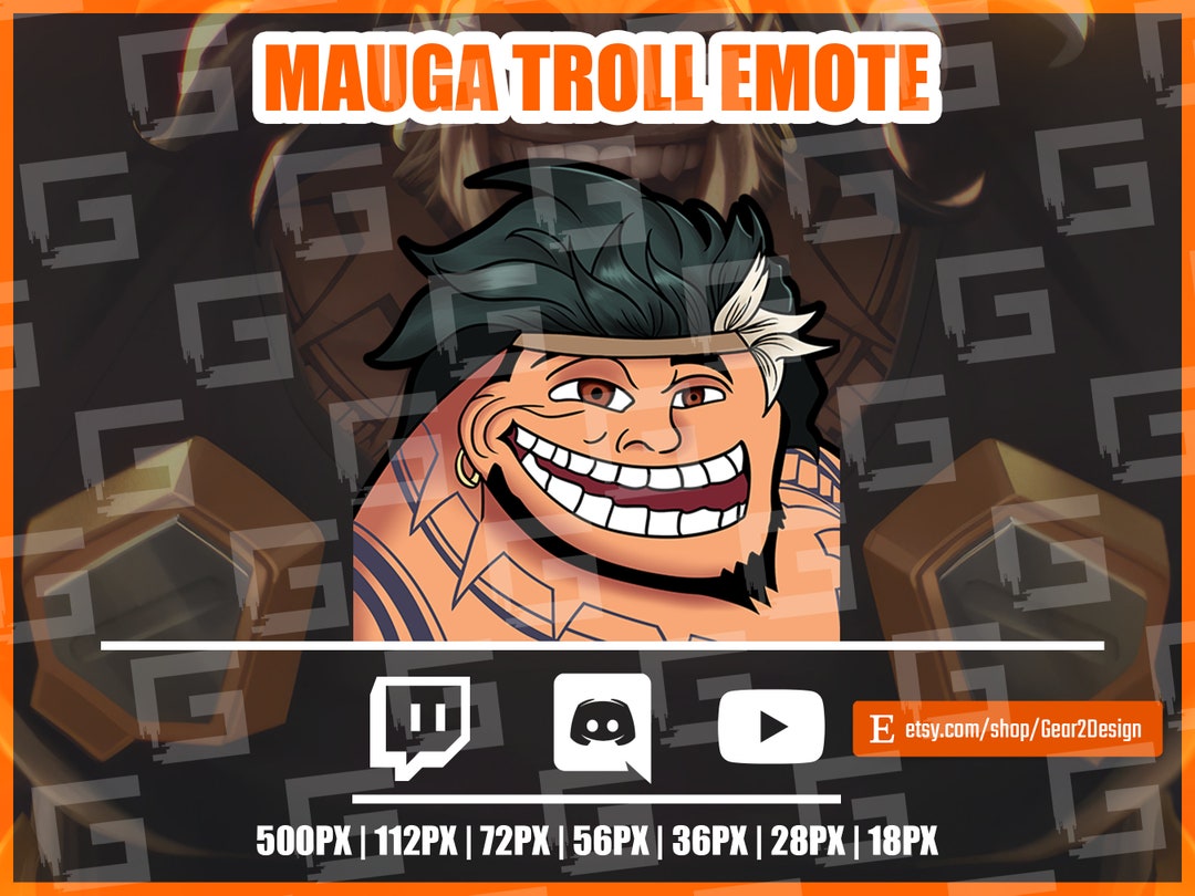 Twitch Emote || Mauga || Troll || Overwatch - Etsy