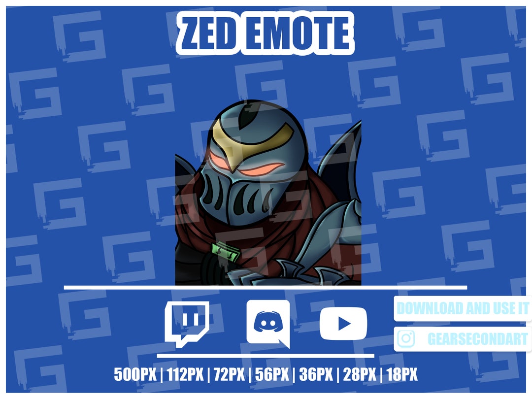 Twitch Emote || Takemymoney || Zed || Lol || Leauge of Legends - Etsy