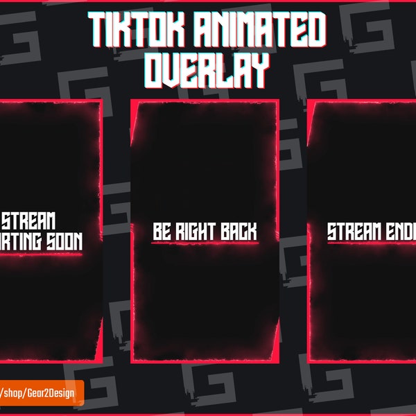 Tiktok Live Template - Etsy