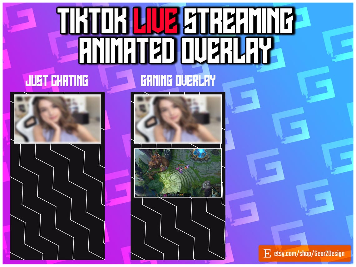 Tiktok Live Streaming Pack Animated || Tiktok Animated Overlay ...
