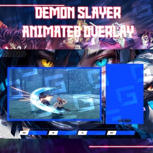 Demon Slayer Animated Overlay | Anime | Twitch | Streaming | Streamer ...