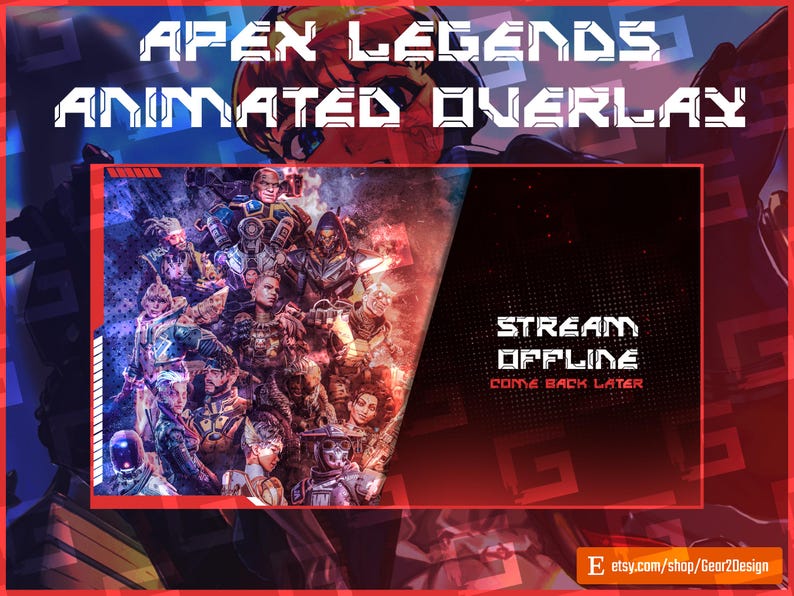 Apex Legends Animated Overlay || Twitch Overlay || Twitch Stream ...