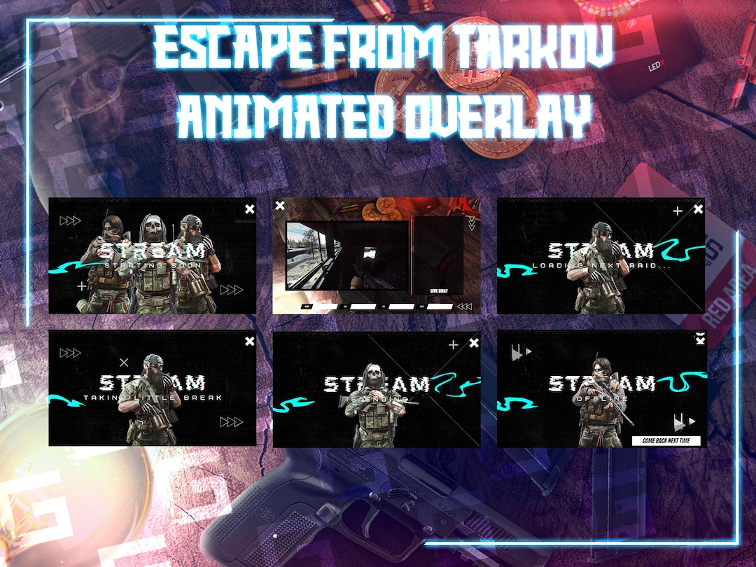 Escape From Tarkov Animated Streaming Overlay | Animated Overlay ...