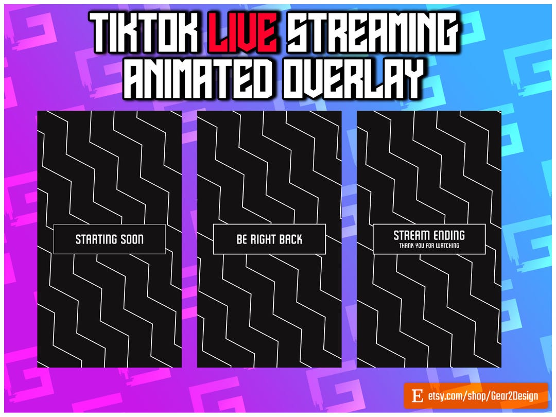 Tiktok Live Streaming Pack Animated || Tiktok Animated Overlay ...