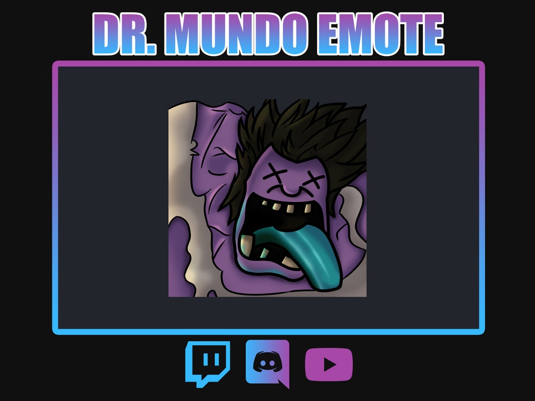 Twitch Emote DEAD Dr. Mundo Lol Leauge of Legends - Etsy