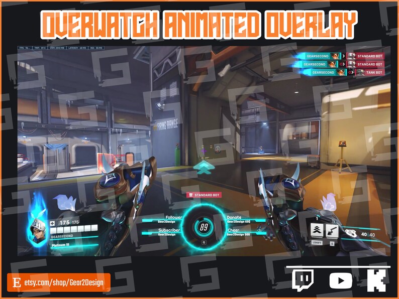 Overwatch Aniamted Overlay || Twitch Animated Overlay || Overwatch2 ...