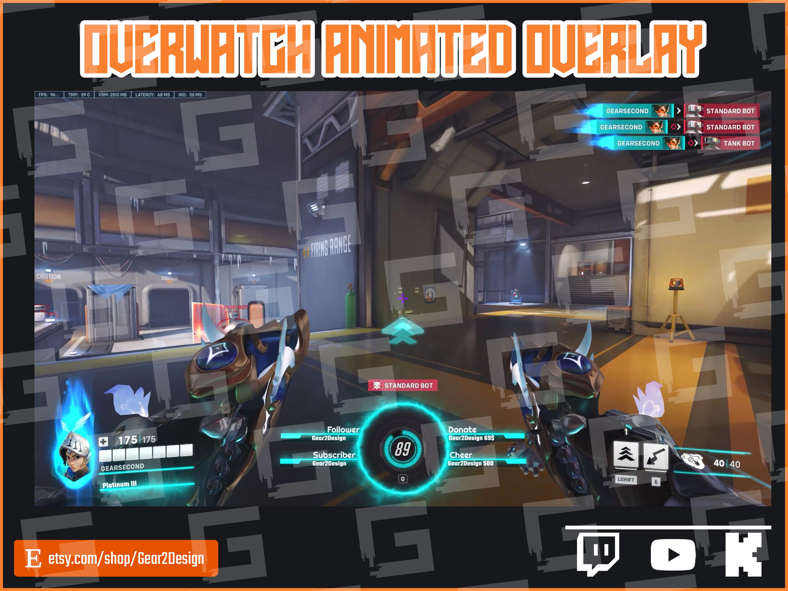 Overwatch Aniamted Overlay || Twitch Animated Overlay || Overwatch2 ...