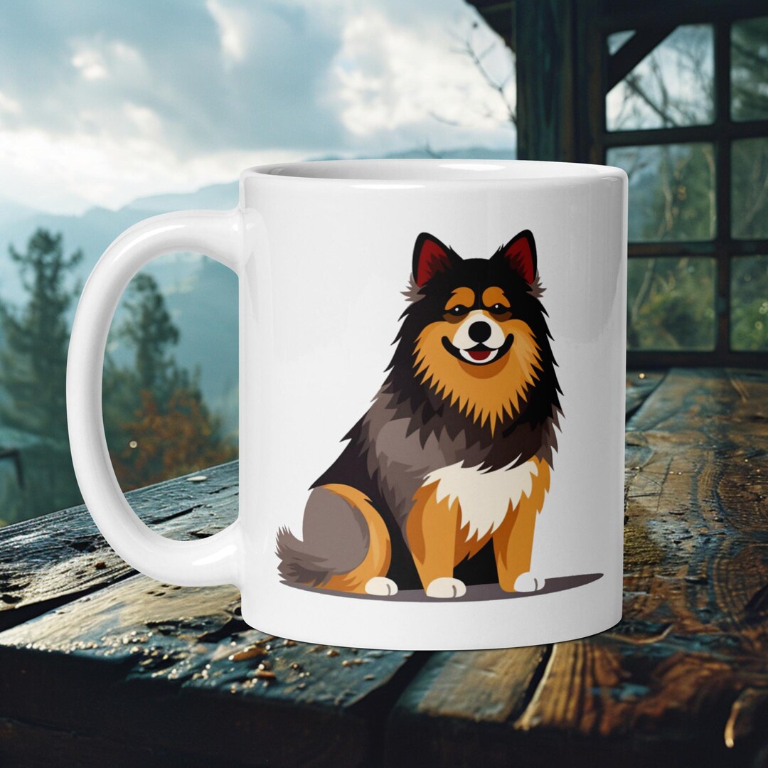Finnish Lapphund Tricolor Dog Mug Perfect Dog Lovers Gift Pet Supplies ...