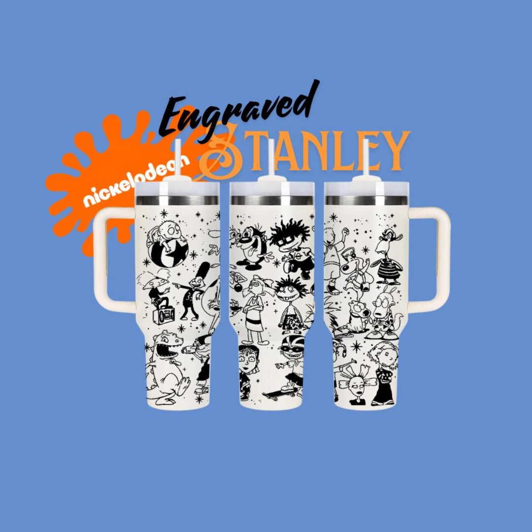 Full Wrap Nickelodeon Engraved Travel Mug Stanley 40oz Tumbler - Etsy