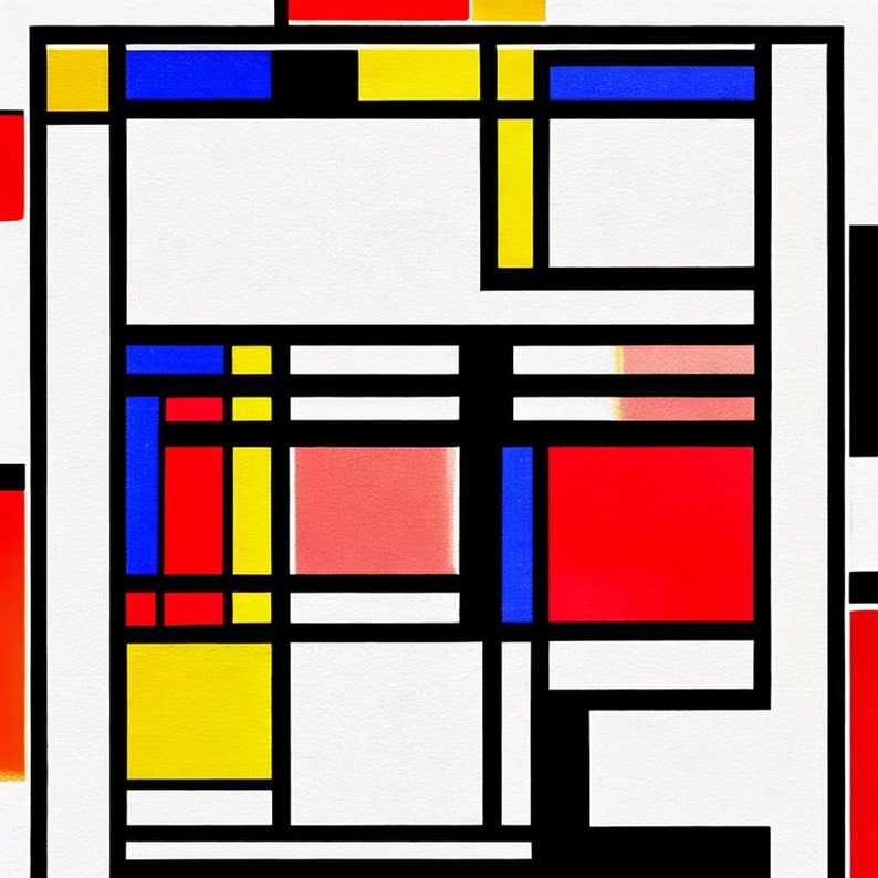 Piet Mondrian Posters Ready to Download Great for Any Space - Etsy