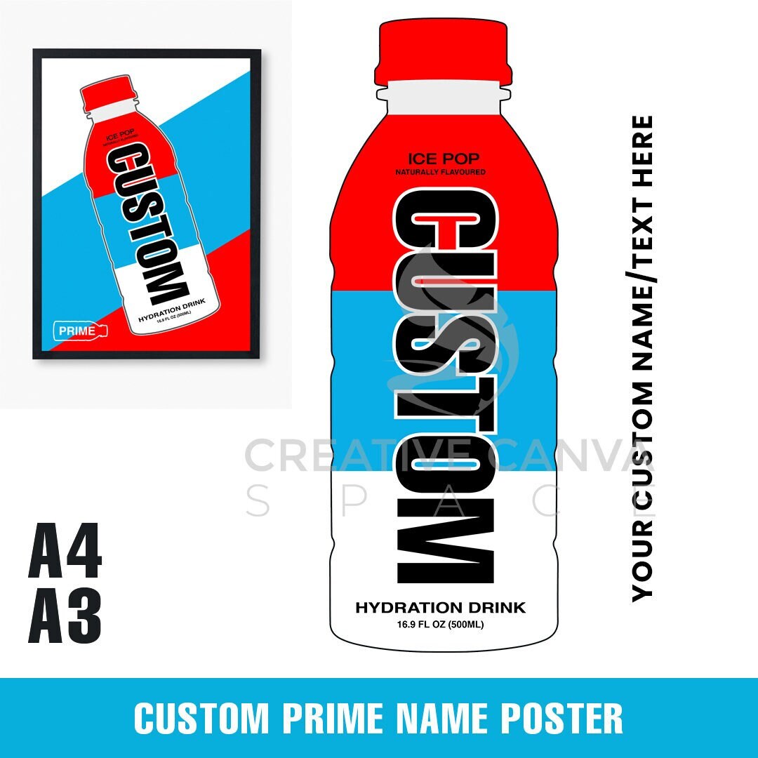 Custom Personalised PRIME INSPIRED Digital Vibrant Print, Bedroom Decor ...