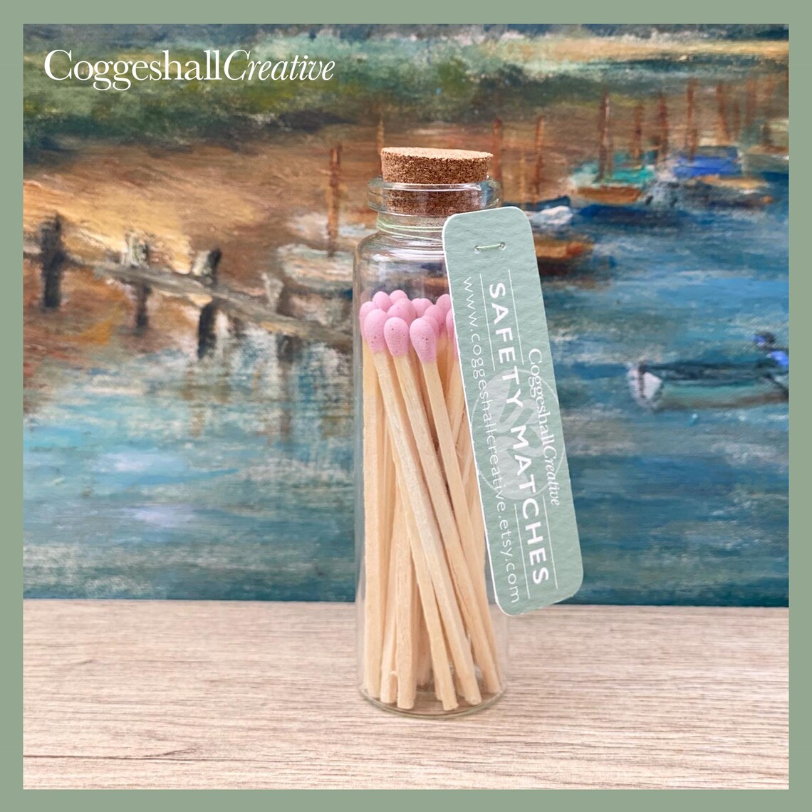 Luxury Safety Matches in Quality Glass Jar With Cork Lid - Etsy